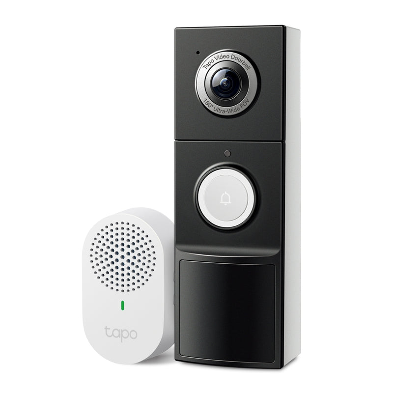 Tapo D235 Wired or Battery Video Doorbell + Chime Included