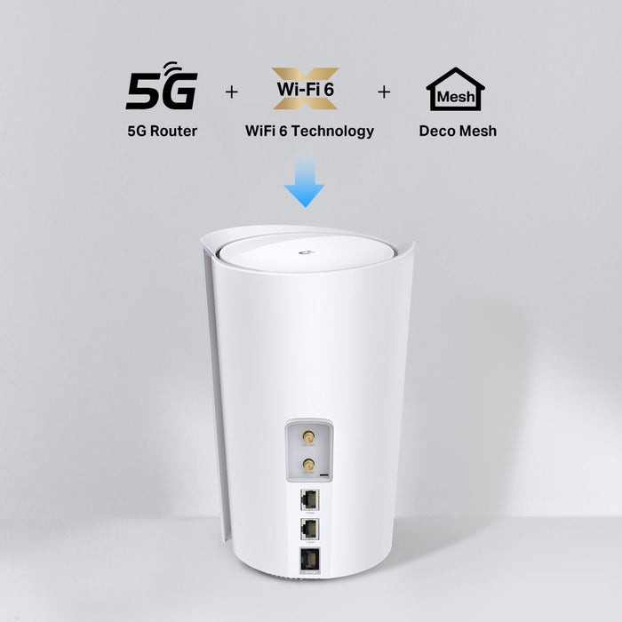Deco X50-5G, 5G AX3000 Whole Home Mesh Wi-Fi 6 Router, Build-In 5G Mod