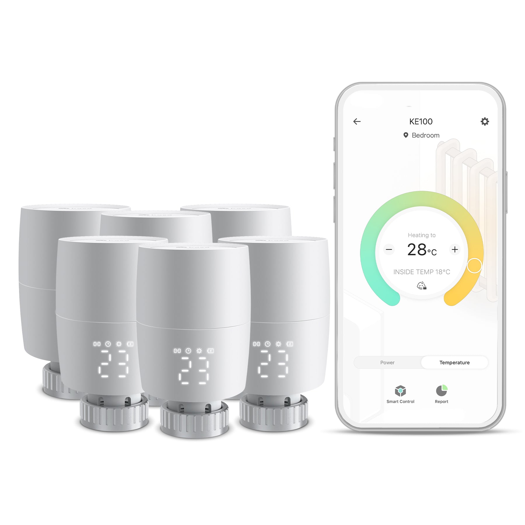 Kasa Smart Thermostatic Radiator Valve Add-on, Supports Kasa App, KE10