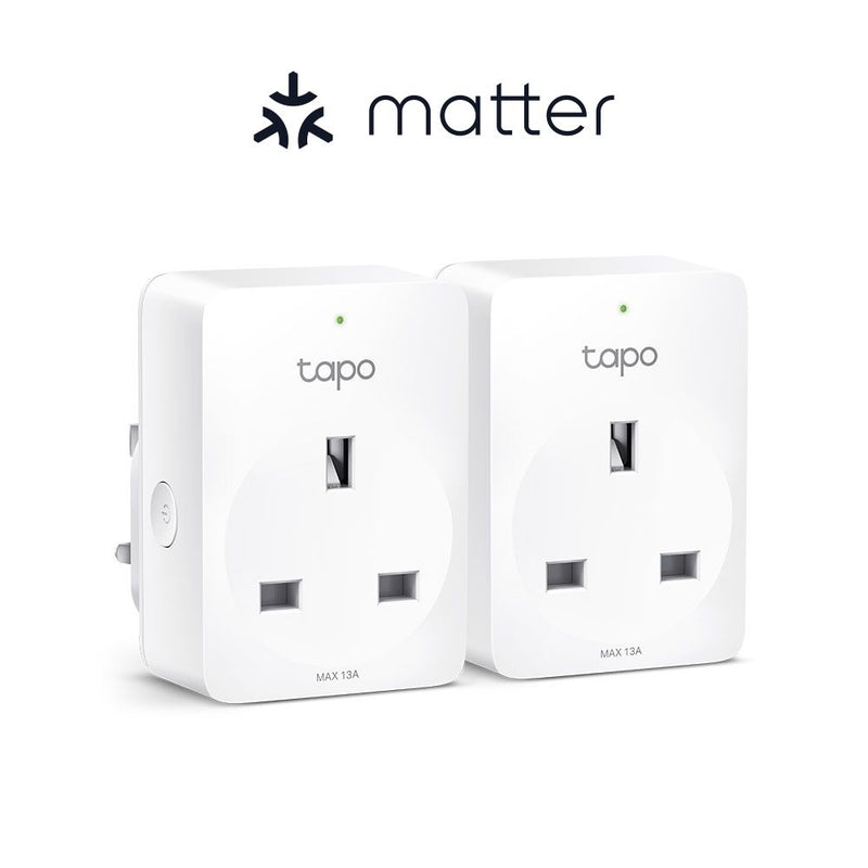 Matter Compatible Energy Monitoring Wi-Fi Plug, Tapo P110M Twin Pack