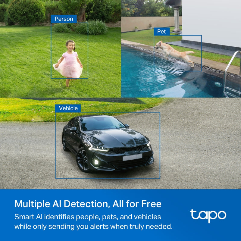 4K Clarity Battery Security Camera, Magnetic Base, Tapo C460