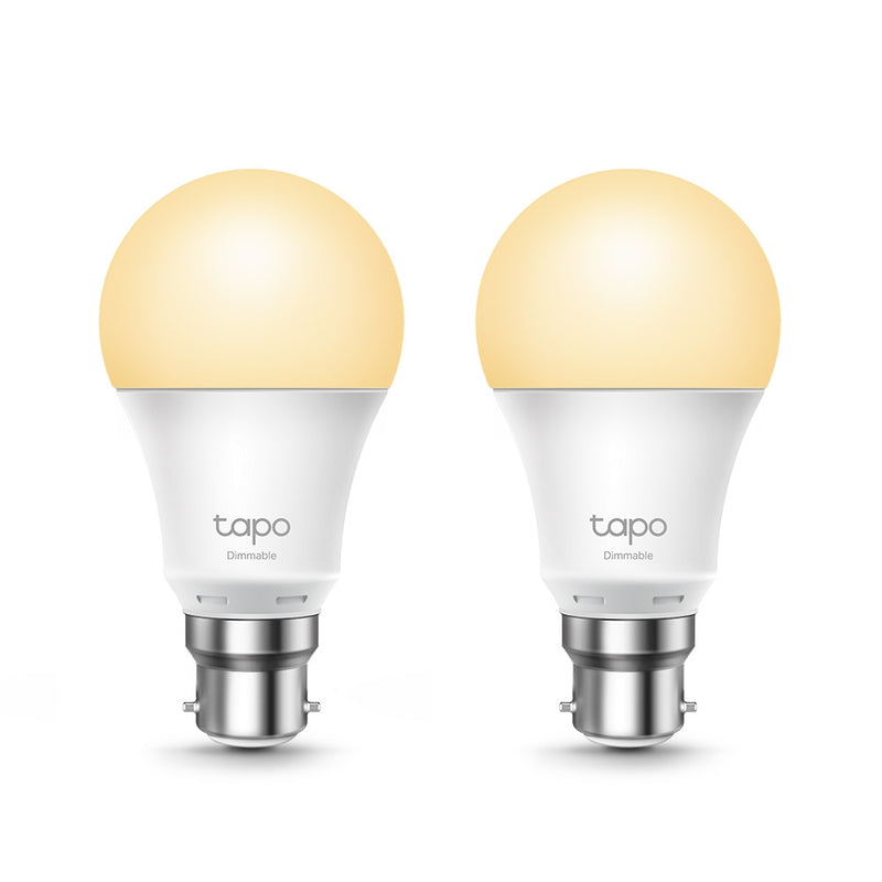 Smart Bulb B22 Dimmable Soft Warm White, Tapo L510B 2-pack