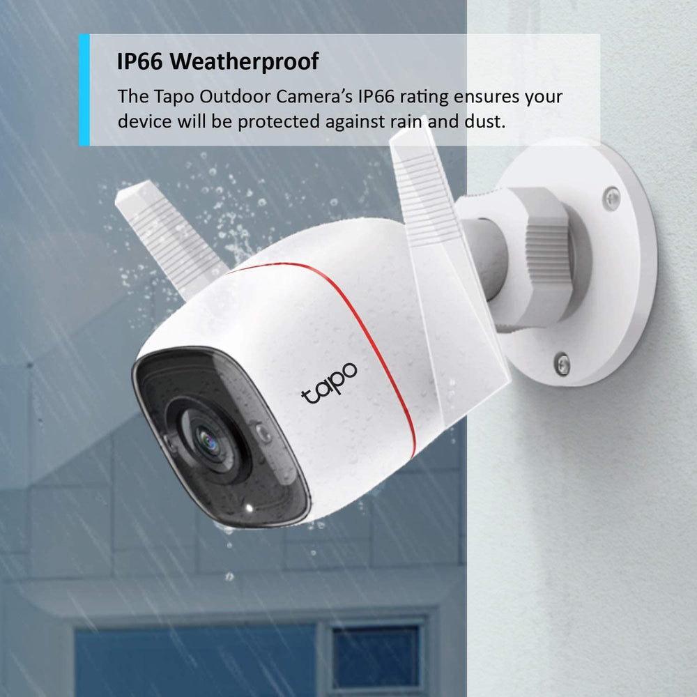 Tapo C320WS Twin Pack, Outdoor Smart Wi-Fi Camera 2K, Starlight Night
